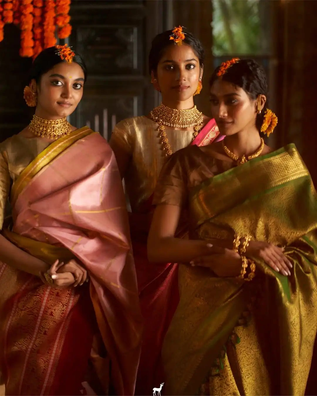 Traditional Kanchipuram Sarees | Mubbagam, Temple Border, Silk ...
